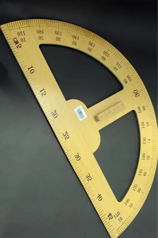 45CM Wooden Protractor Ruler | BOOKS N BEYOND