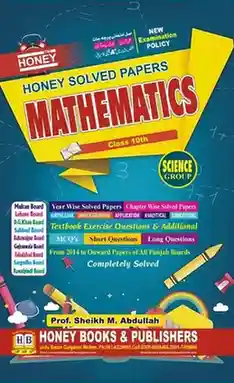 Honey Math Up To Date Past Solved Papers Class 10th (English + Urdu ...